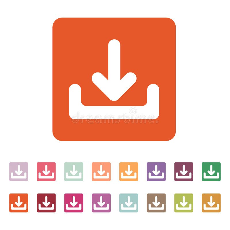 The Download Icon. Load Symbol Stock Vector - Illustration of sign ...