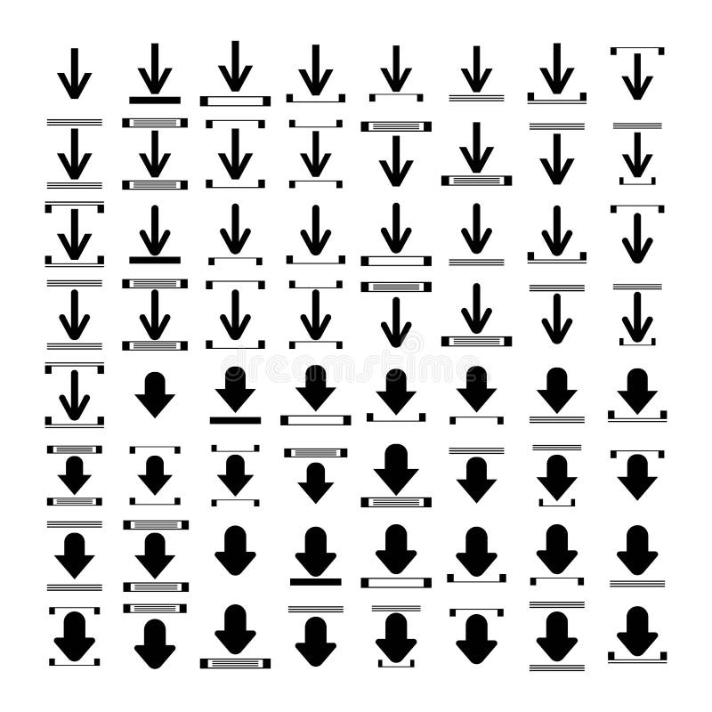 Download Icon Logo Symbol Simple Icon Vector Stock Vector ...