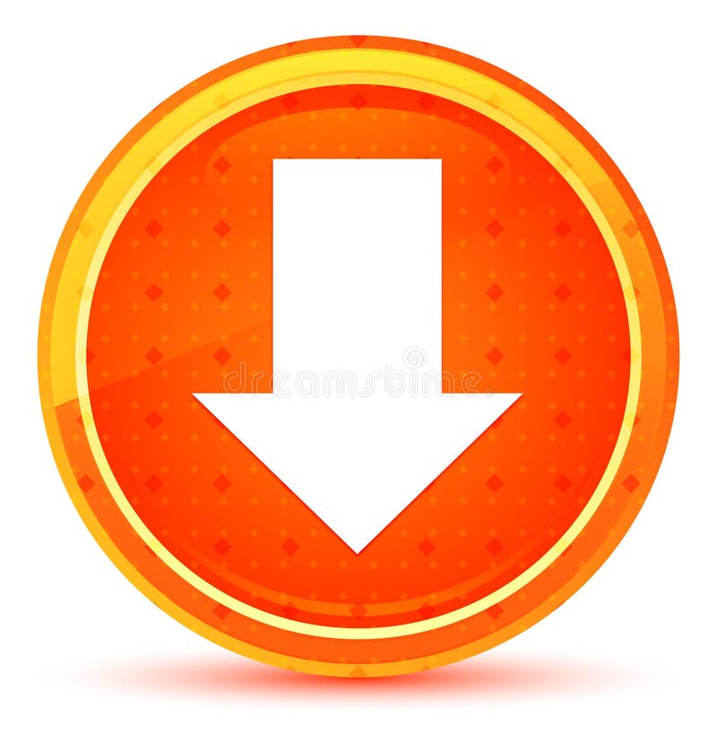 Download Icon Natural Orange Round Button Stock Illustration ...