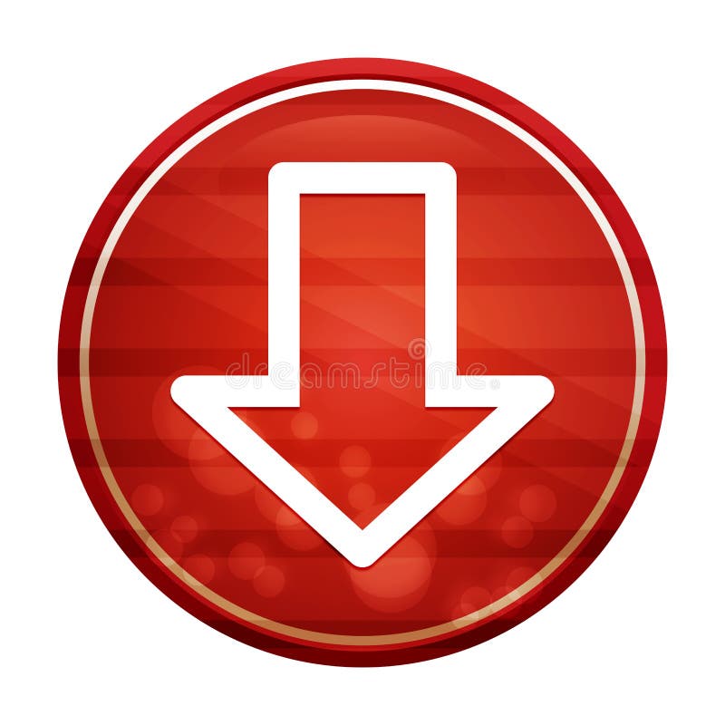 Download Icon Realistic Diagonal Motion Red Round Button Illustration ...