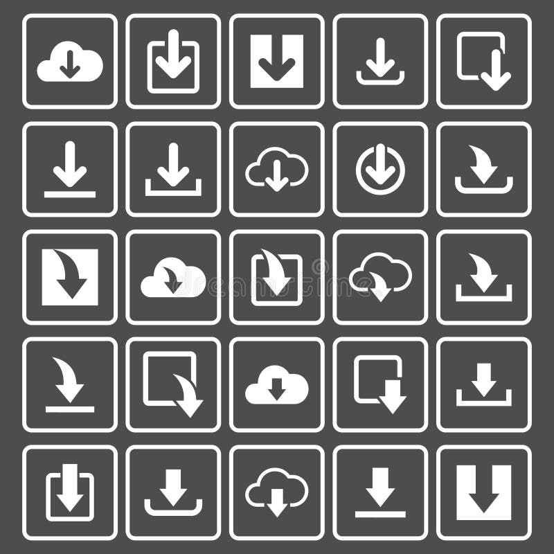 Download Icon Set Vector Design Symbol Stock Vector - Illustration of ...