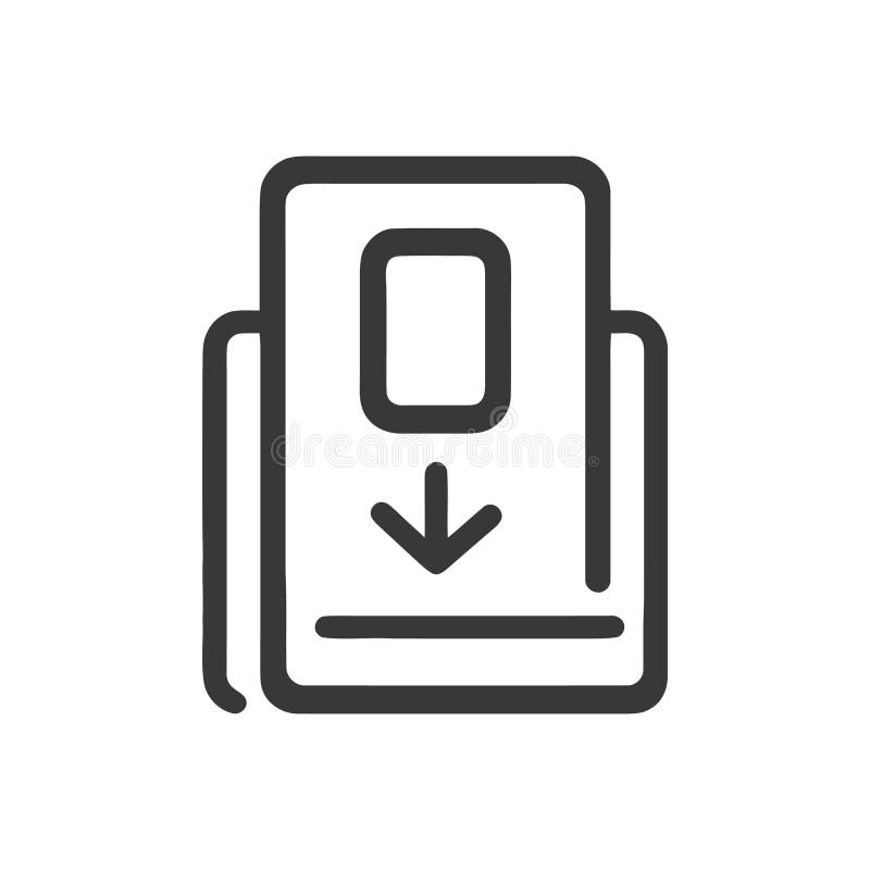 Download Document Icon: Simple and Modern Design Stock Vector ...