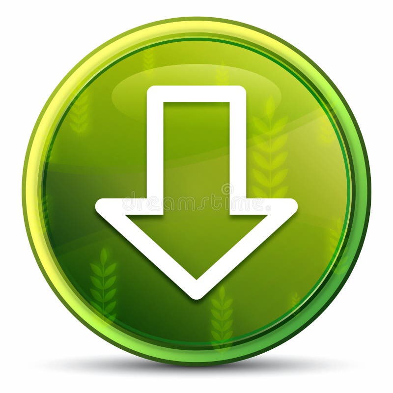 Download Icon Spring Bright Natural Green Round Button Illustration ...
