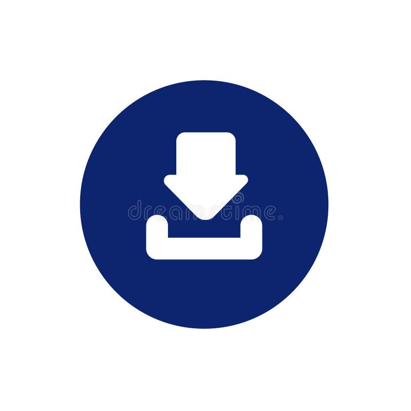 Download Button. Vector Icon. Download Icon, Logo Isolated on a White ...