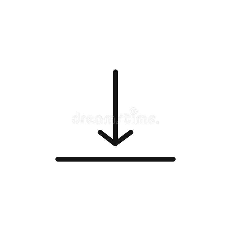 Download Icon Thin Line Art Isolated Stock Vector - Illustration of ...