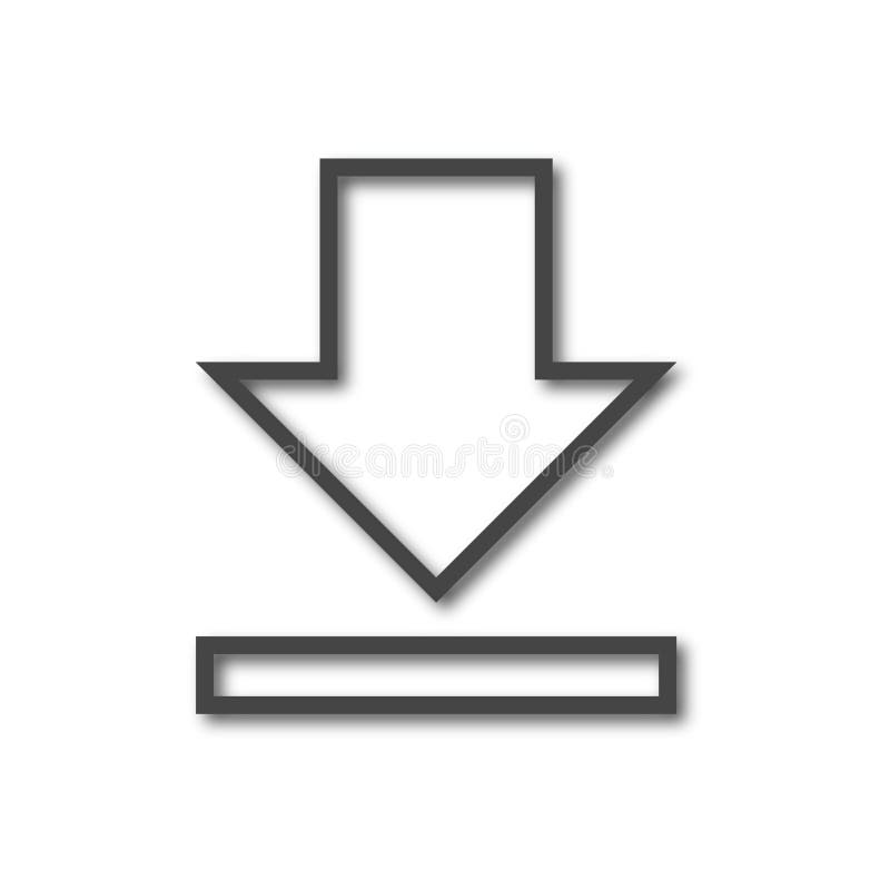 Download Icon, Upload Button, Load Symbol Stock Vector - Illustration ...