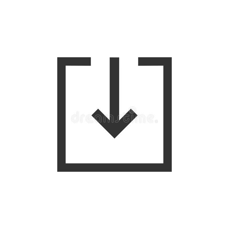 Download Icon. Upload, Load Sign, Symbol. Vector Illustration. Flat ...