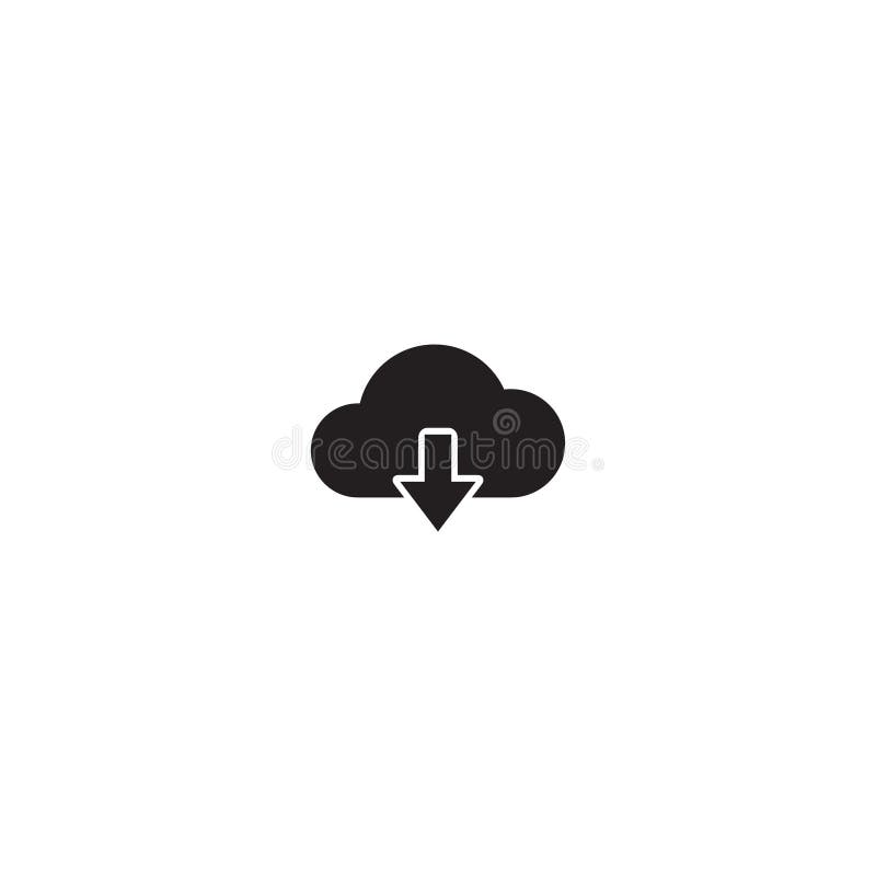 Download Icon Vector in Trendy Style. Cloud Storage Symbol Illustration ...