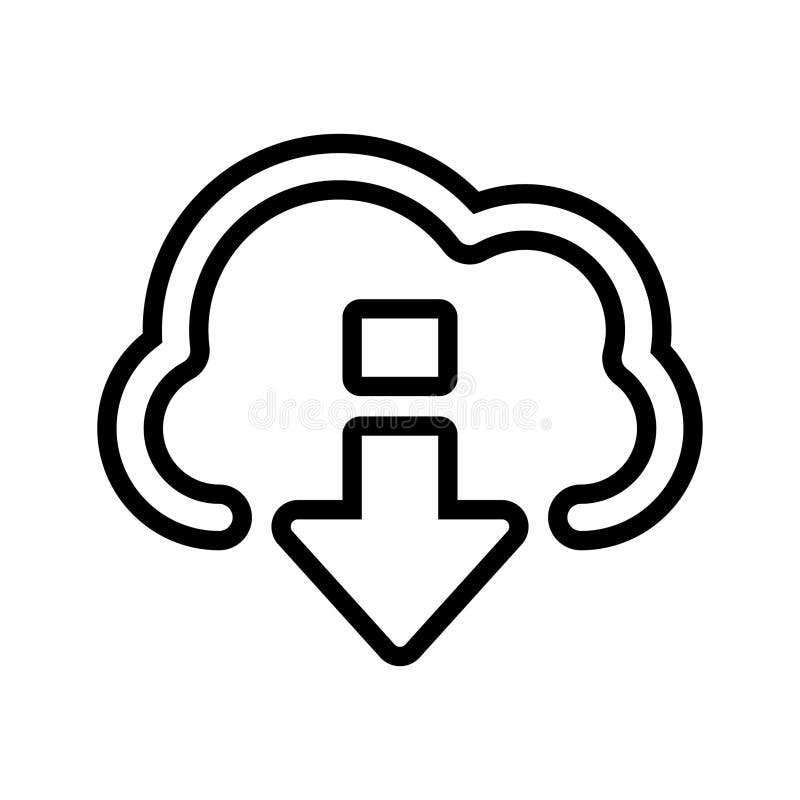 Download Icon Vector. Upload Button Illustration. Load Symbol or Logo ...