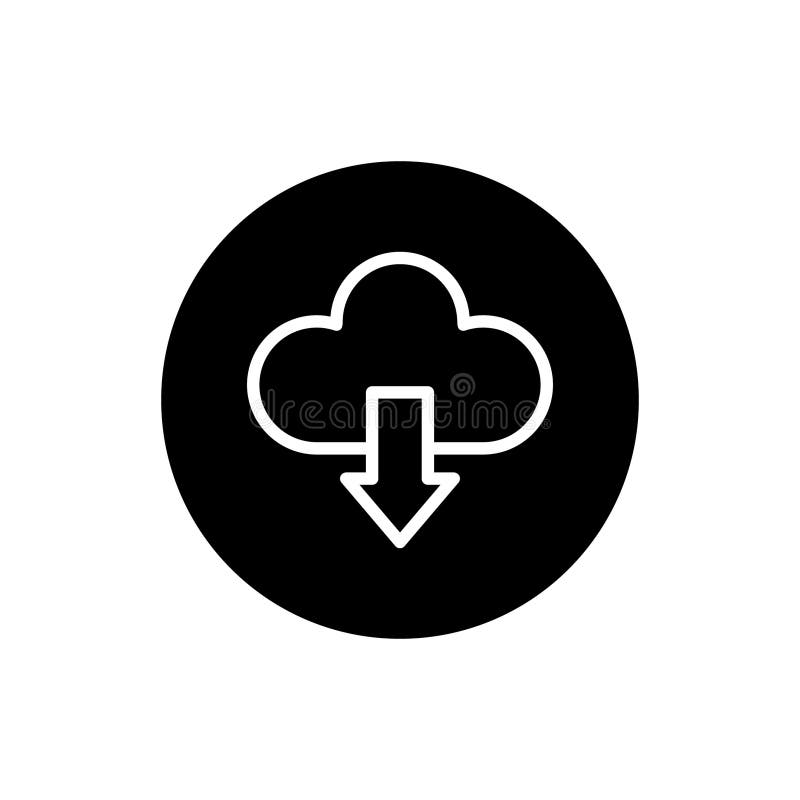 Download Icon Vector. Upload Button Illustration. Load Symbol or Logo ...