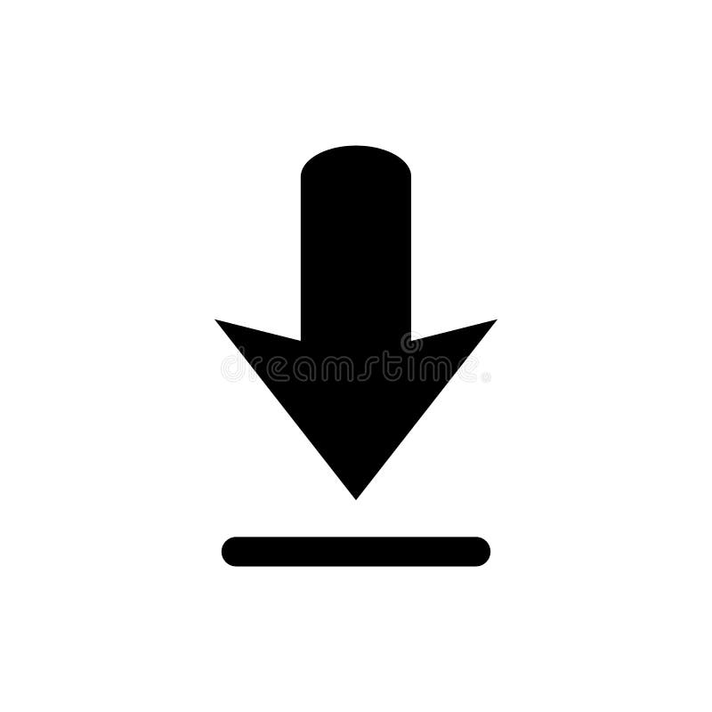 Download Icon Set Symbol on White. Vector Illustration Stock Vector ...