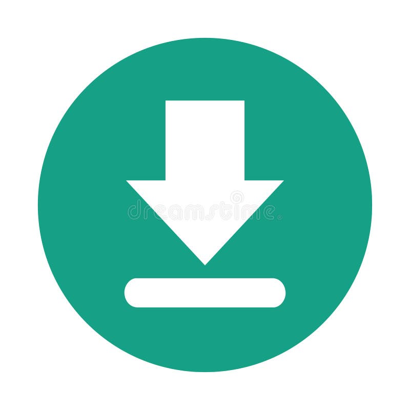 Download Icon on White Background Stock Illustration - Illustration of ...
