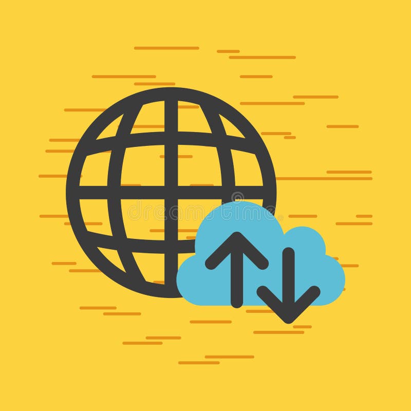 Download internet files stock vector. Illustration of cloud - 94497780