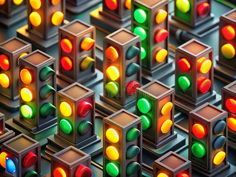 Download 450 Isometric Traffic Light Images Perfect for Design Projects ...