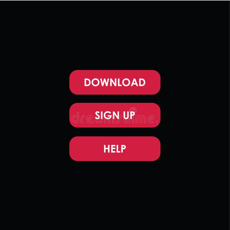 Download Label, Sign Up Label, Help Label Vector Template Design Vector ...