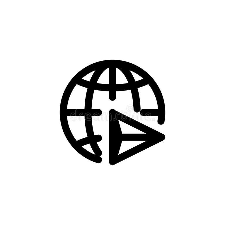 Download Manager Icon with Line Style Vector Illustration Stock Vector ...