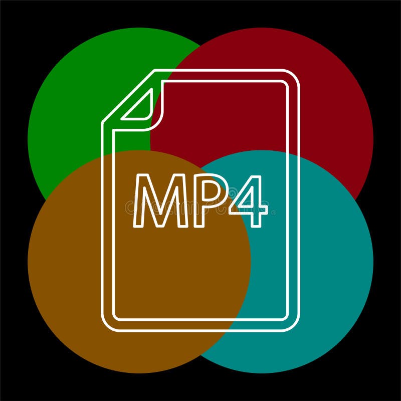 Download MP4 Document Icon - Vector File Format Stock Vector ...