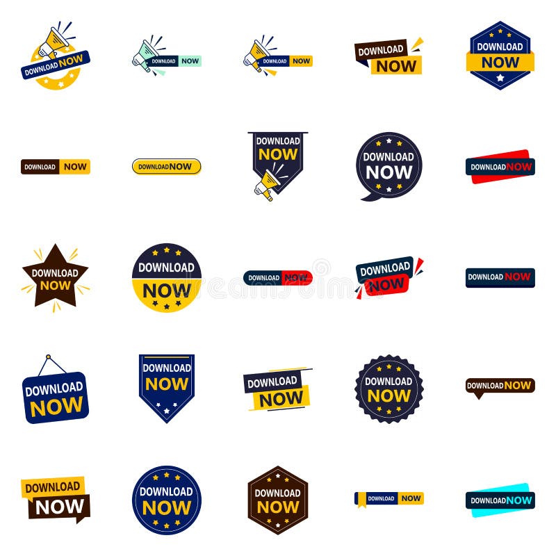 Download Now Graphics Pack 25 Designs Included Stock Vector ...