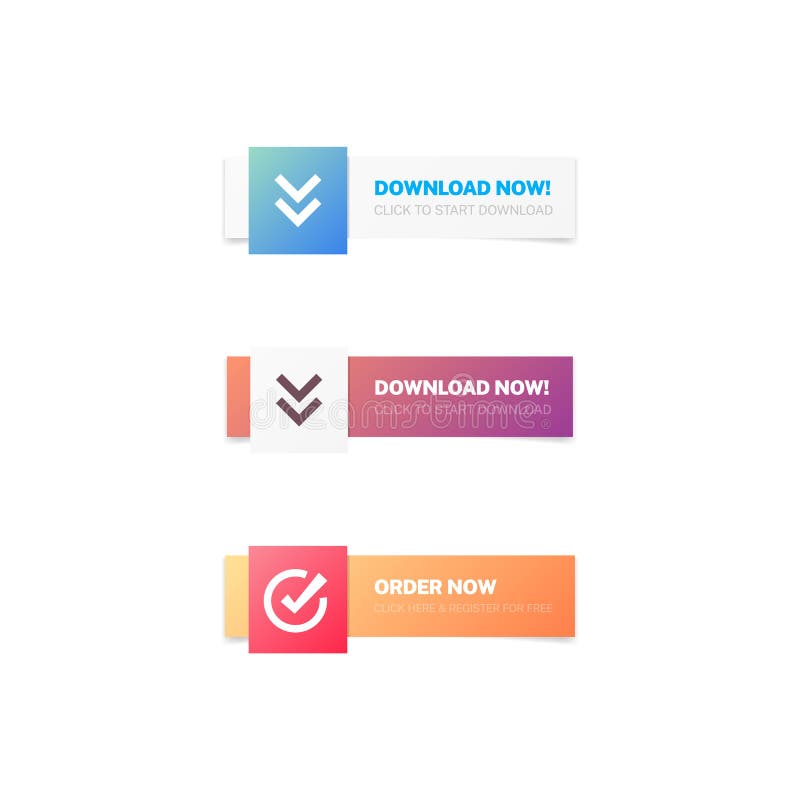 Order Now Buttons stock vector. Illustration of element - 198245005