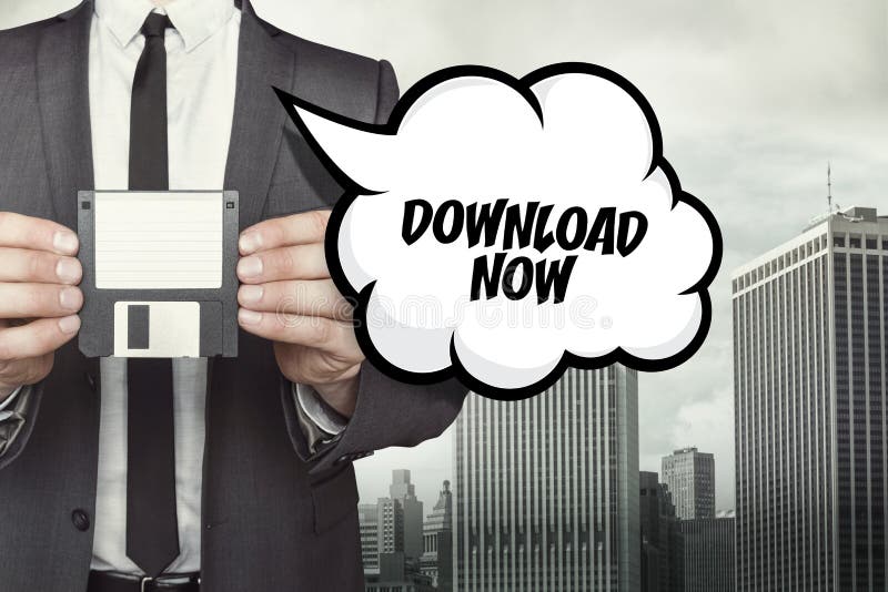 Download Now Text on Speech Bubble with Businessman Stock Illustration ...