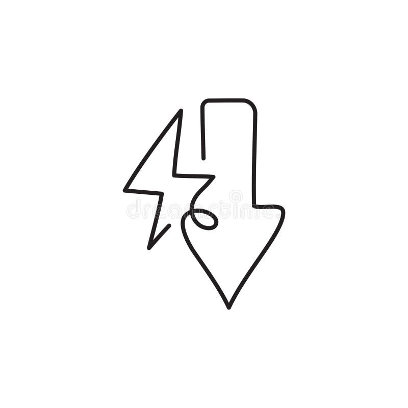 Download One Line Icon. Simple One Line Vector Icon Stock Illustration ...