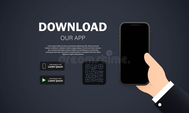 Download Our Mobile App Stock Illustrations – 179 Download Our Mobile ...