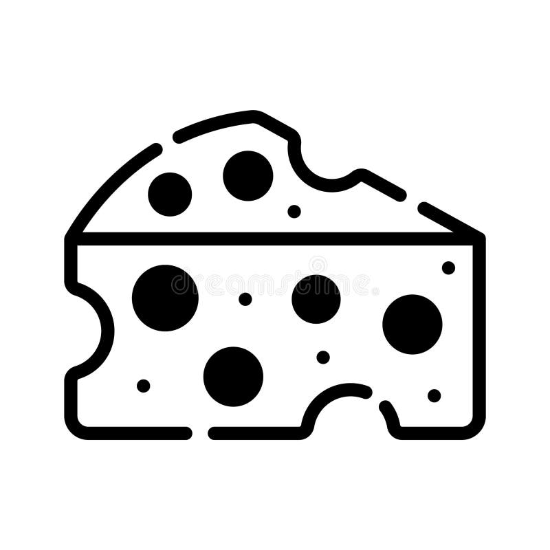 Download Our Premium Glyph Style Icon of Cheese Slice Stock Vector ...