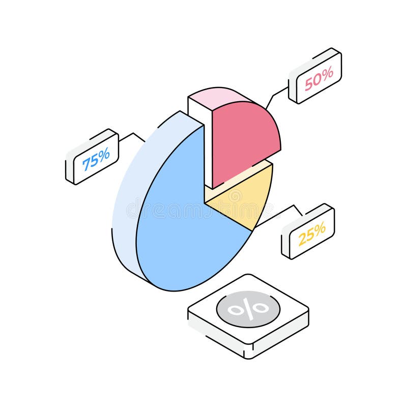 Download Out Modern Isometric Icon of Shares Stock Vector ...
