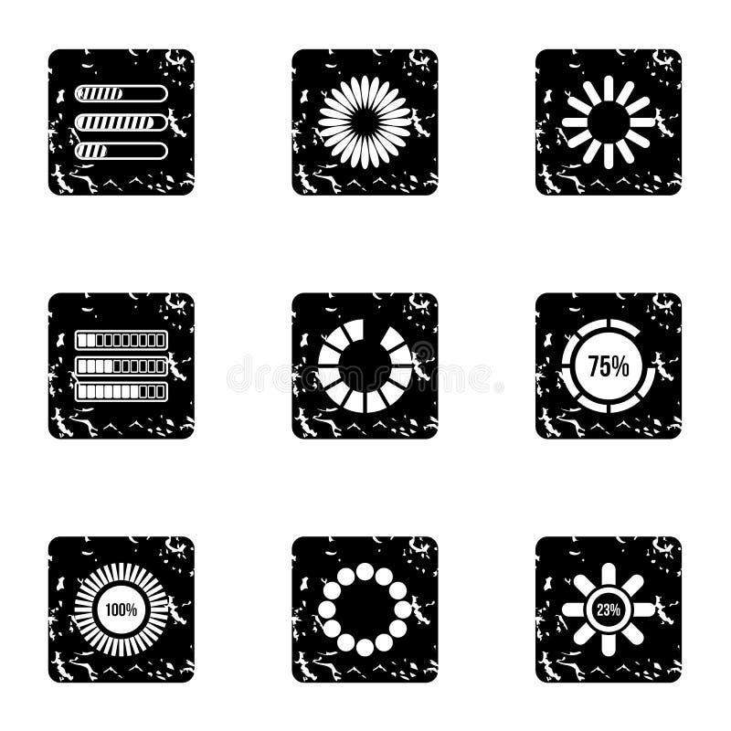 Download Page Icons Set Grunge Style Stock Illustrations – 7 Download ...