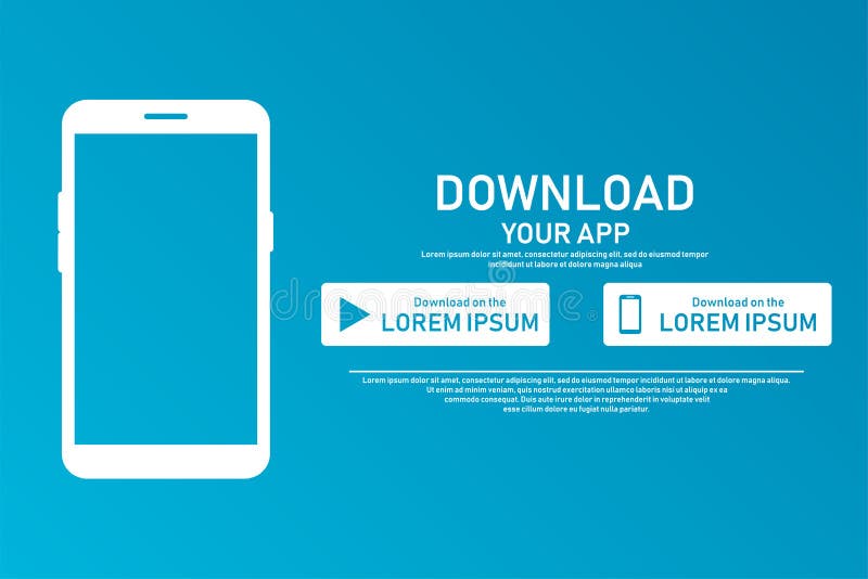 Download Page of the Mobile App. Empty Screen Smartphone for You ...