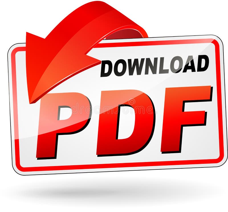 Pdf download button stock vector. Illustration of computer - 25609821