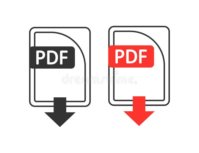Download PDF File Format Icon. Save Document Symbol. Sign App Button ...