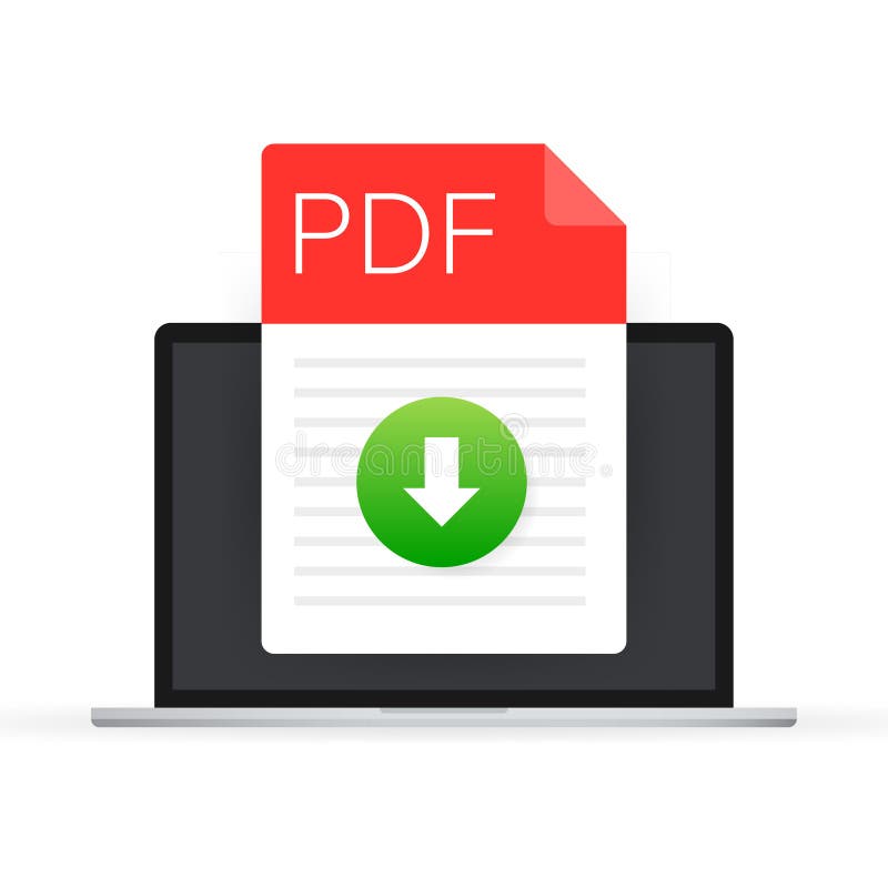 Download PDF File Icon. Spreadsheet Document Type Stock Vector ...