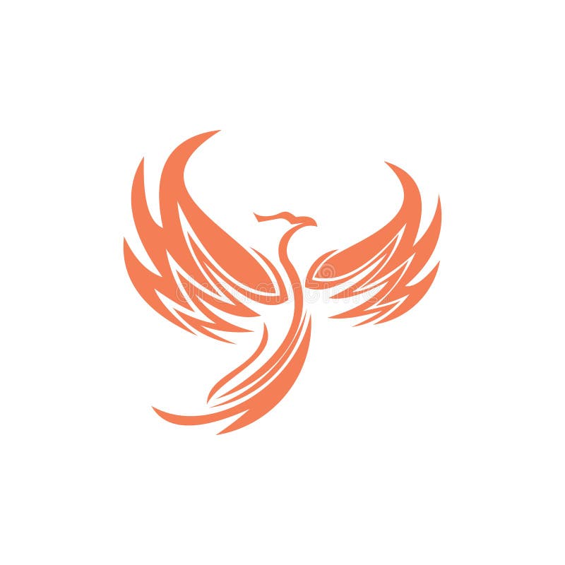 Phoenix Logo Vector Design. Bird Flame Vector Icon Stock Vector ...