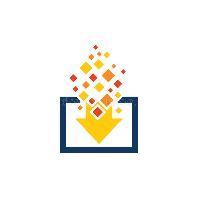 Download Pixel Logo Icon Design Stock Illustration - Illustration of ...