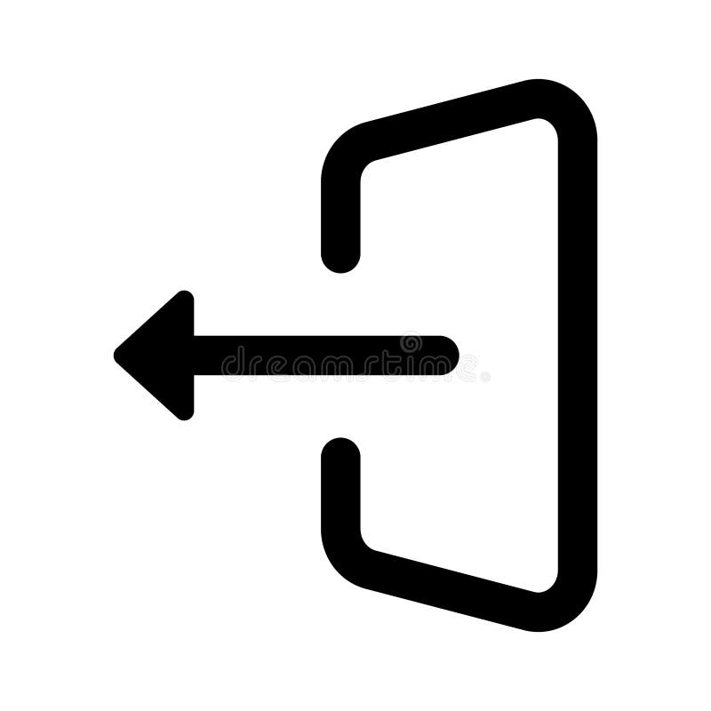 Logout Icon for Web User Interface Design Stock Vector - Illustration ...