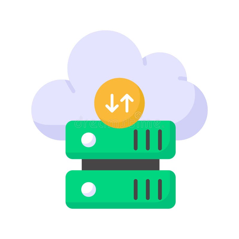 Download This Premium Icon Of Cloud Data Storage Cloud Networking