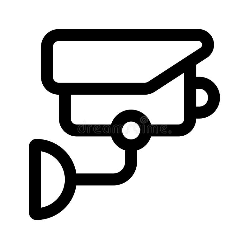Download this Premium Vector of CCTV, Security Camera Icon Stock Vector ...