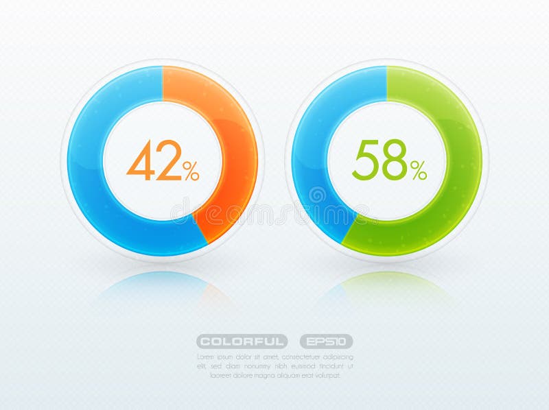 Progress Indicators stock vector. Illustration of design - 34766393