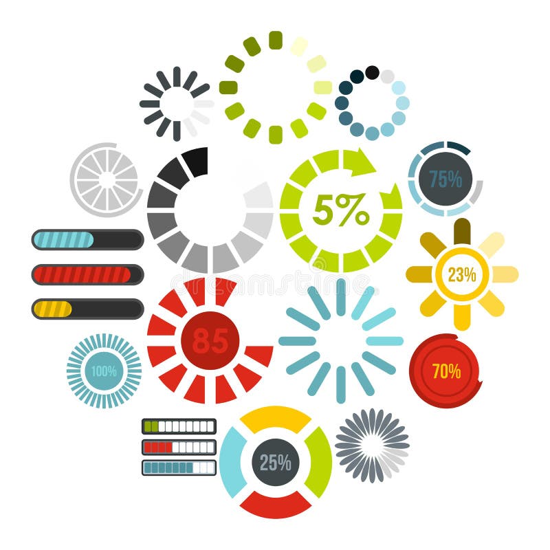 Load Indicators Set stock vector. Illustration of play - 32554620