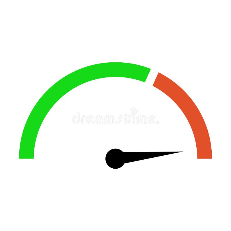 Download Progress Bar or Round Indicator of Web Speed Icon. Analog ...