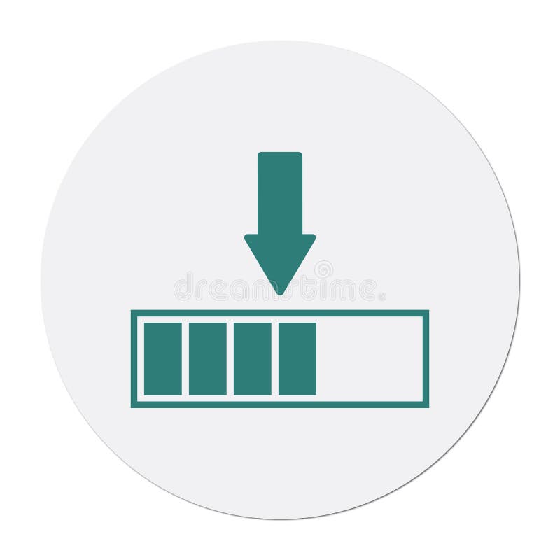 Download progress bar stock illustration. Illustration of download ...