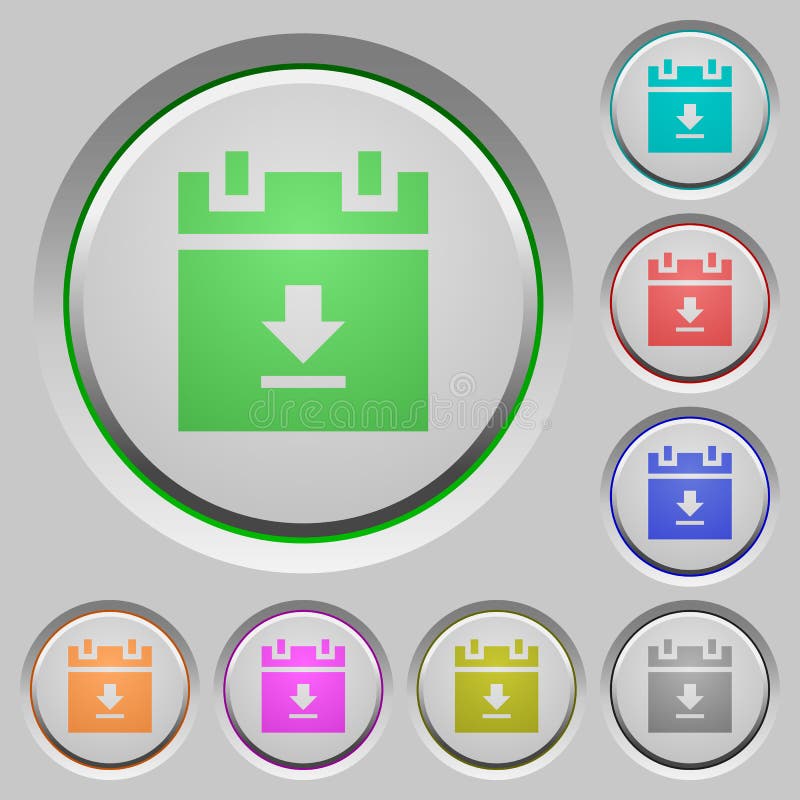 Download Schedule Data Push Buttons Stock Vector - Illustration of ...