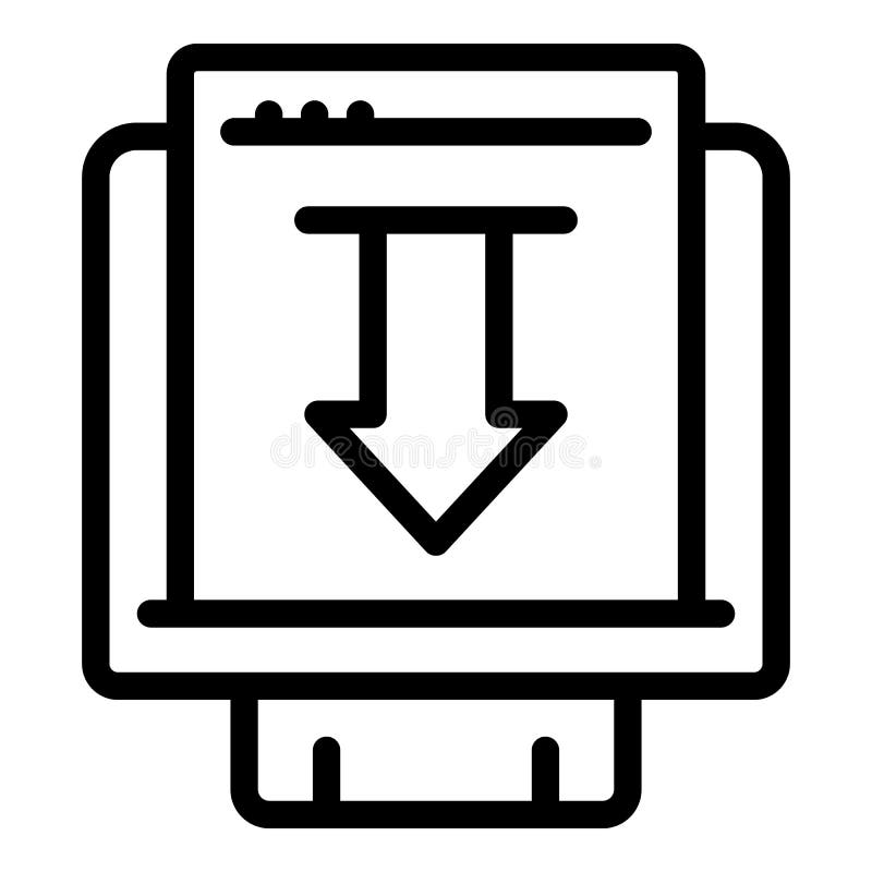 Download Search Engine Icon, Outline Style Stock Vector - Illustration ...