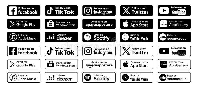 Download Set of Badges from the App Store.App Store,google Play ...