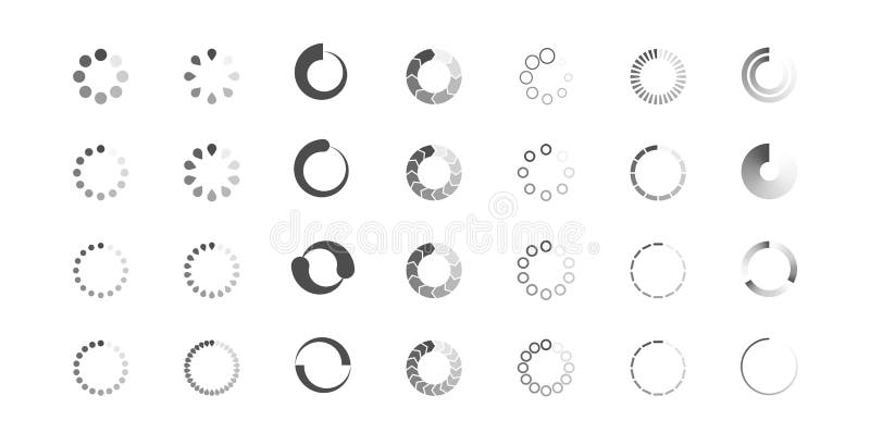 Download Sign Set. Load Icons Set. Load System. Data Load Stock Vector ...