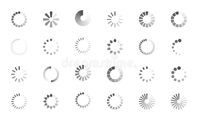 Download Sign Set. Load Icons Set. Load System. Data Load Stock Vector ...