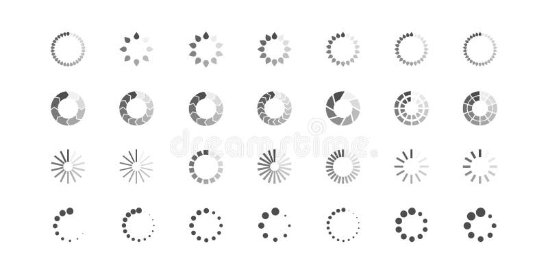 Download Sign Set. Load Icons Set Stock Vector - Illustration of downloading, collection: 267929210