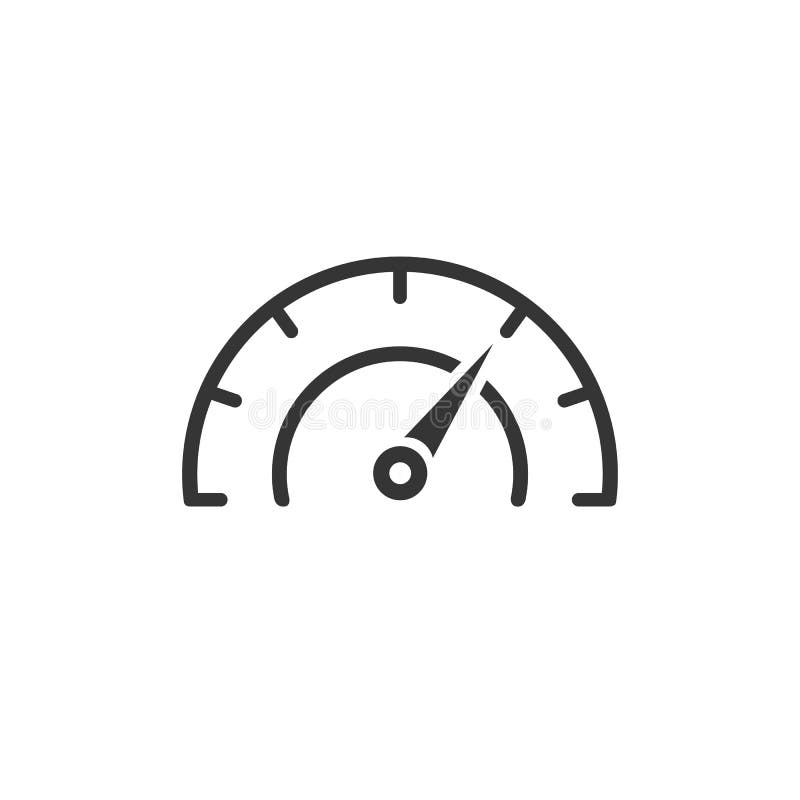 Download Speed Vector Icon. Indicator with Arrow in Flat Stock Vector ...