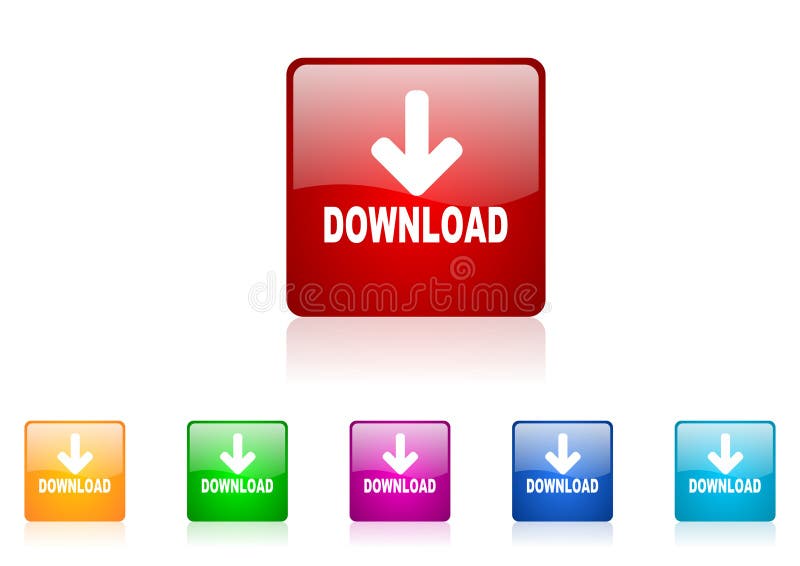 Download Square Web Glossy Icon Stock Illustration - Illustration of ...